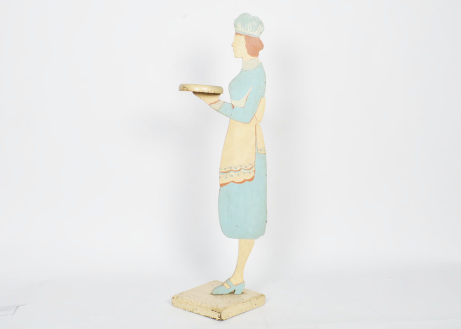 Wooden Maid with Tray | EBTH