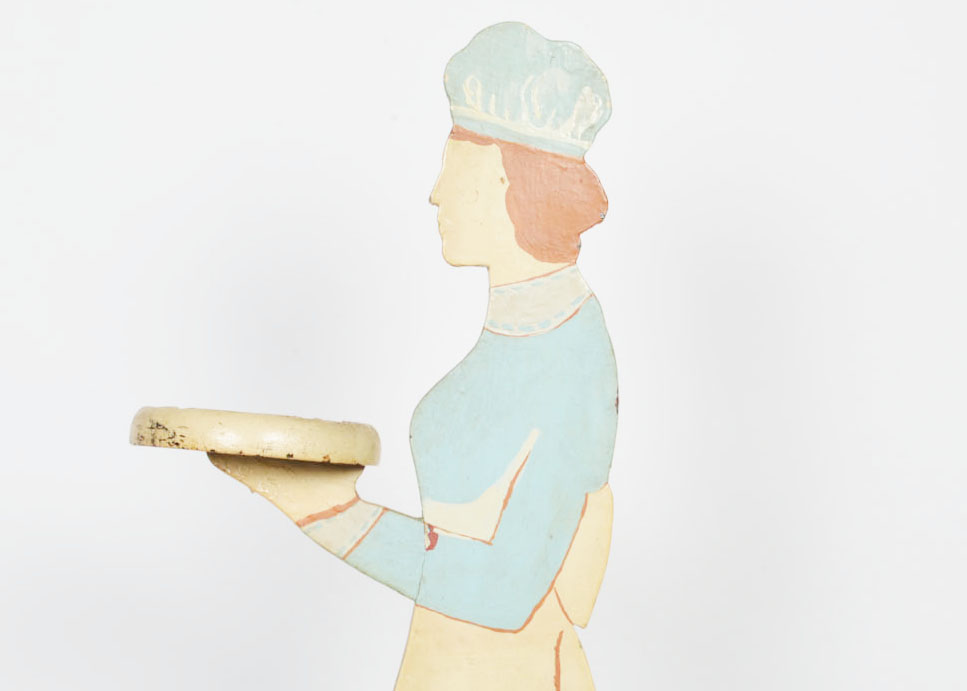 Wooden Maid with Tray | EBTH