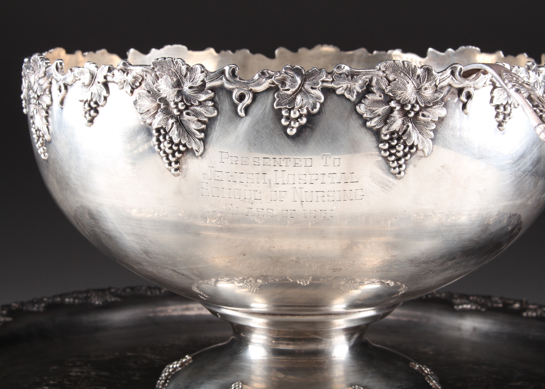 International Silver Co. Silver Plated Punch Bowl, Ladle & Tray | EBTH
