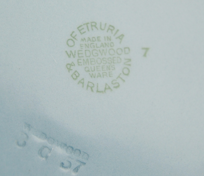 Wedgwood of Etruria & Barlaston Blue Embossed Queensware Set Ten | EBTH