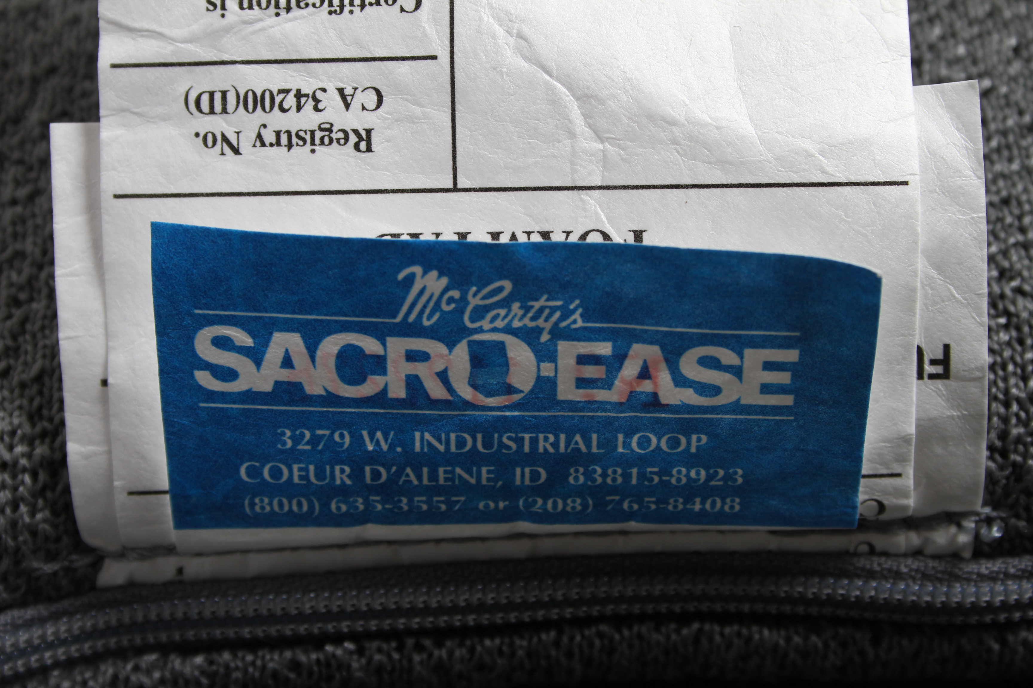 Sacro-Ease Memory Foam Posture Seat | EBTH