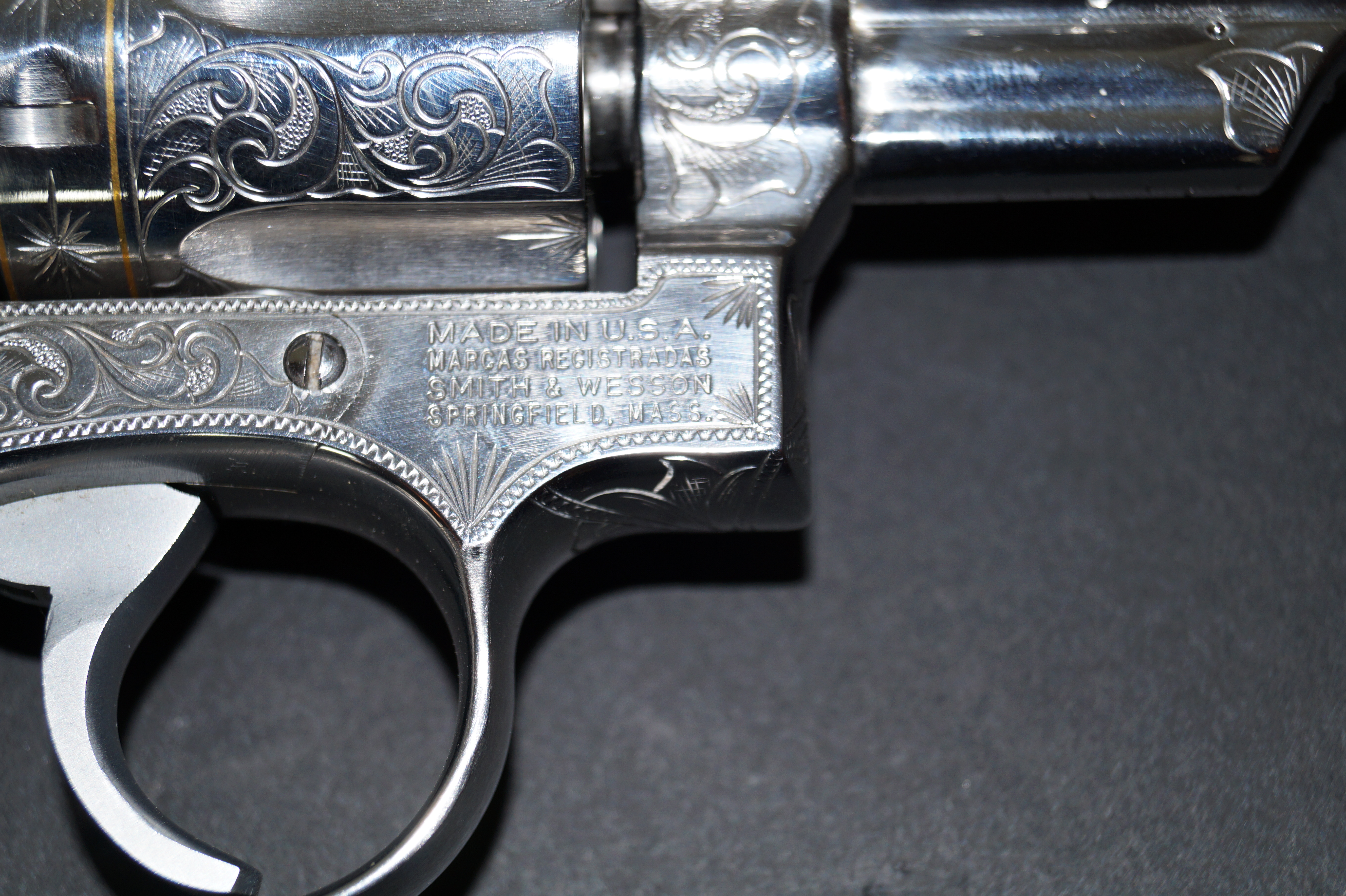 Engraved Smith & Wesson .357 Combat Magnum Model 66 | EBTH
