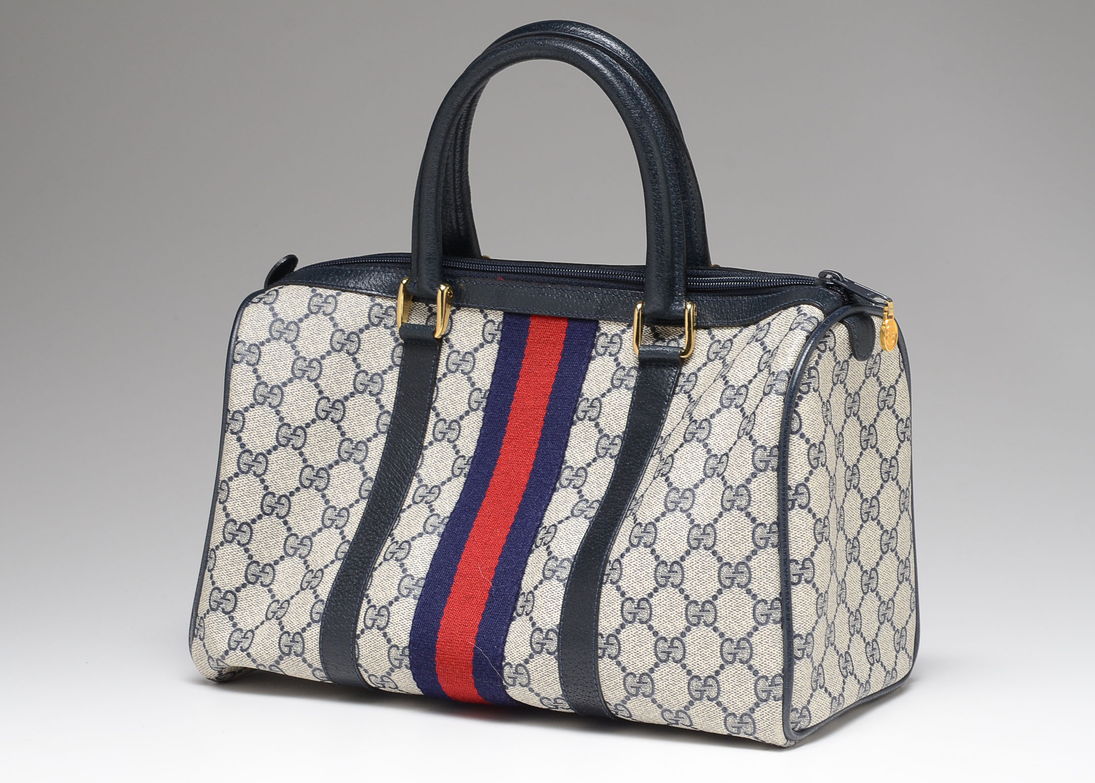Gucci Accessory Collection Monogram Canvas Boston Handbag | EBTH
