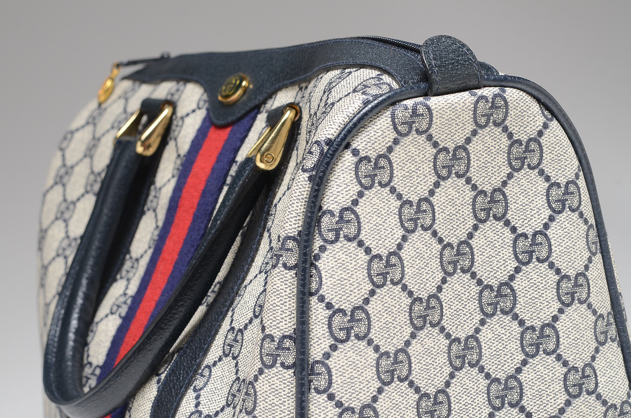 Gucci Accessory Collection Monogram Canvas Boston Handbag | EBTH