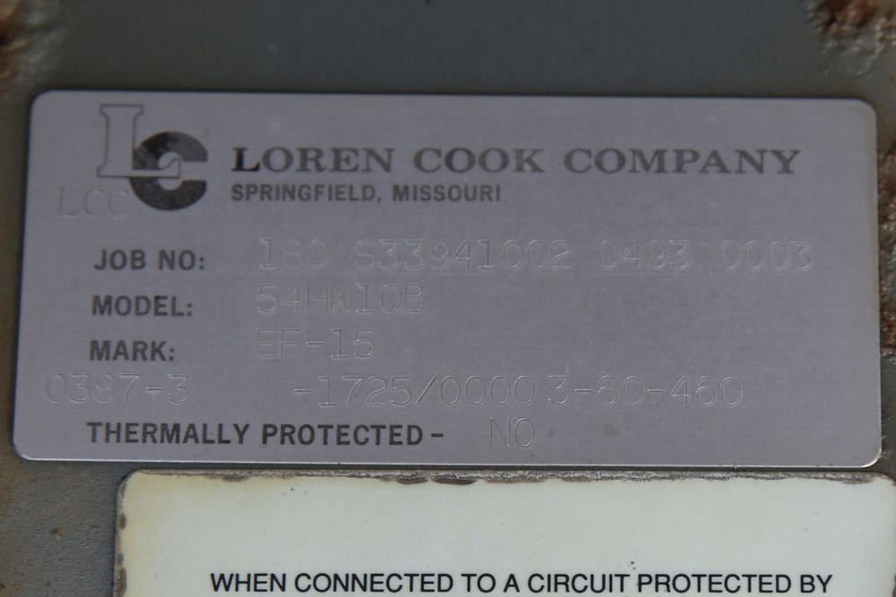Loren Cook Company Industrial Exhaust Fan | EBTH