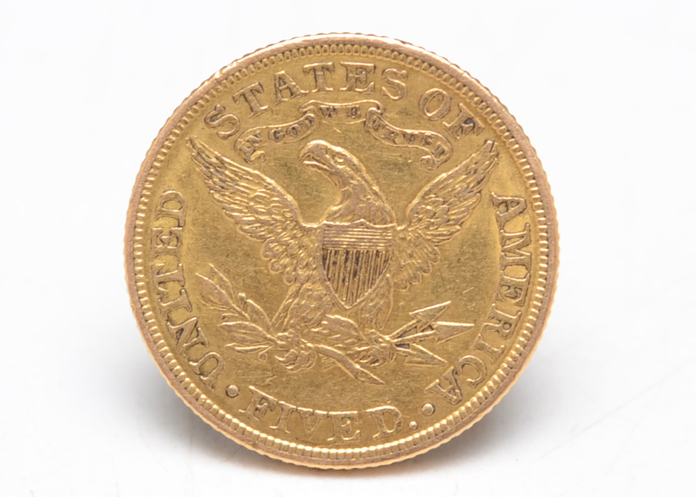 A Rare 1905 Liberty Head $5 Gold Coin | EBTH