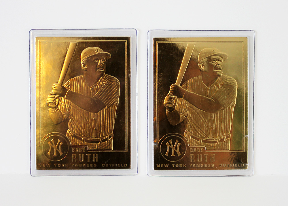 Pair of 1996 22k Gold Foil Babe Ruth Cards | EBTH