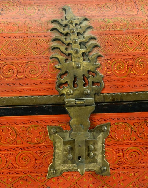 Hand-Painted Indian Trunk from Rajasthan | EBTH