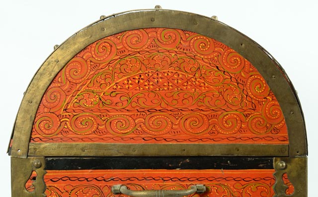 Hand-Painted Indian Trunk from Rajasthan | EBTH