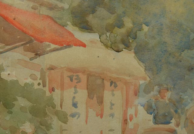 Yamada Baske Original Japanese Watercolor on Paper Circa 1900 | EBTH
