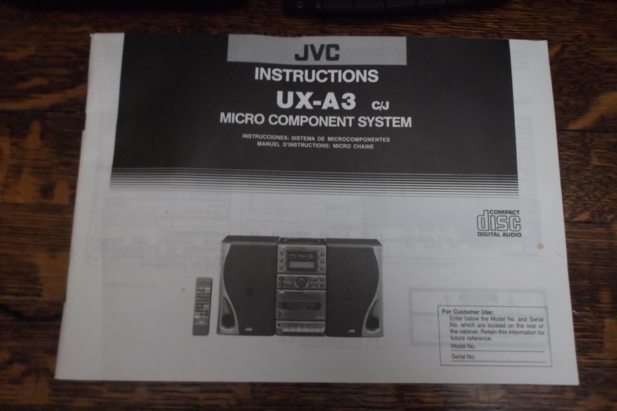 JVC UX-A3 Micro Component Stereo System | EBTH