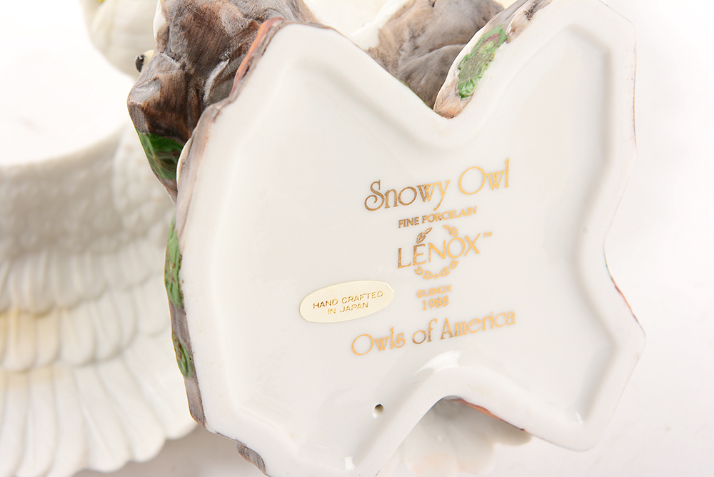 "Snowy Owl" Figurine by Lenox | EBTH