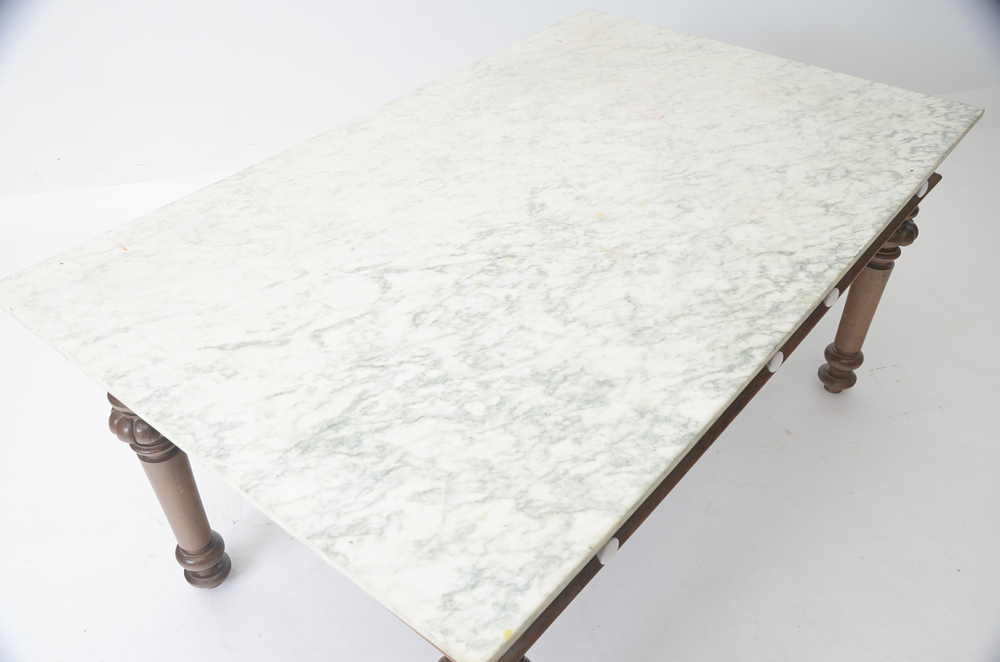 Antique Marble Top Pastry Table | EBTH