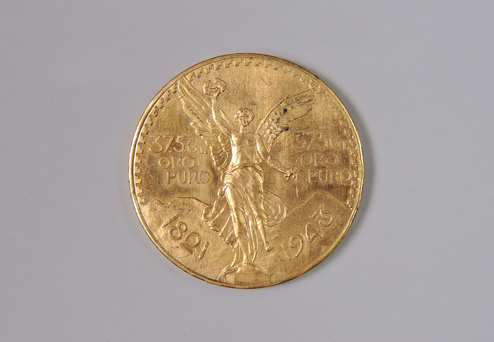 Gold Centenario 37.5 Gram Mexican Peso Coin : EBTH