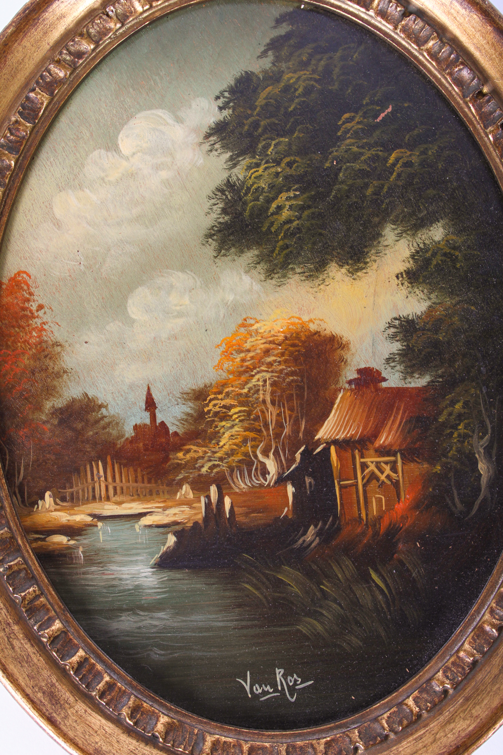 Pair of Van Ros Landscape Oil Paintings | EBTH
