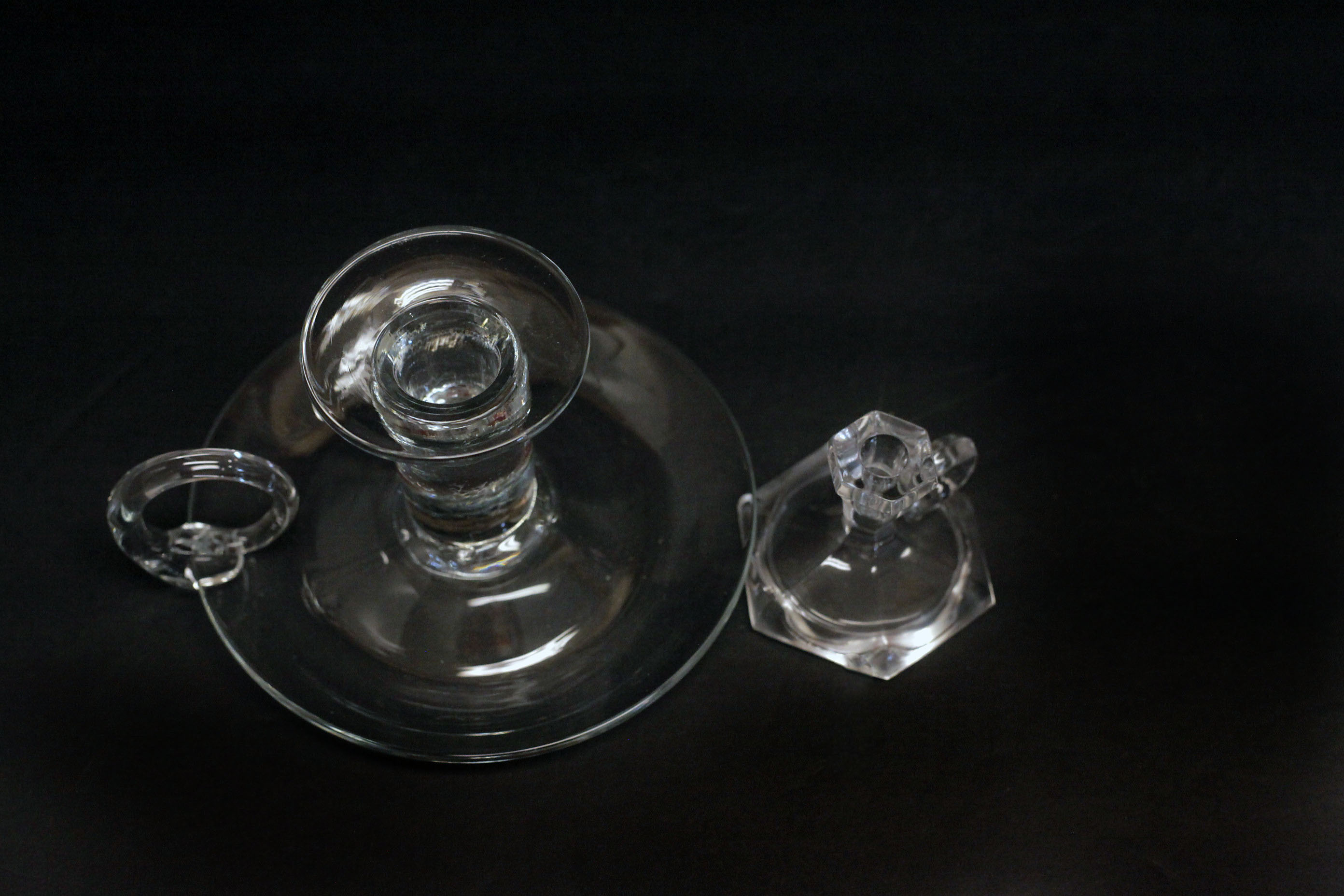 Two Blown Glass Chambersticks | EBTH
