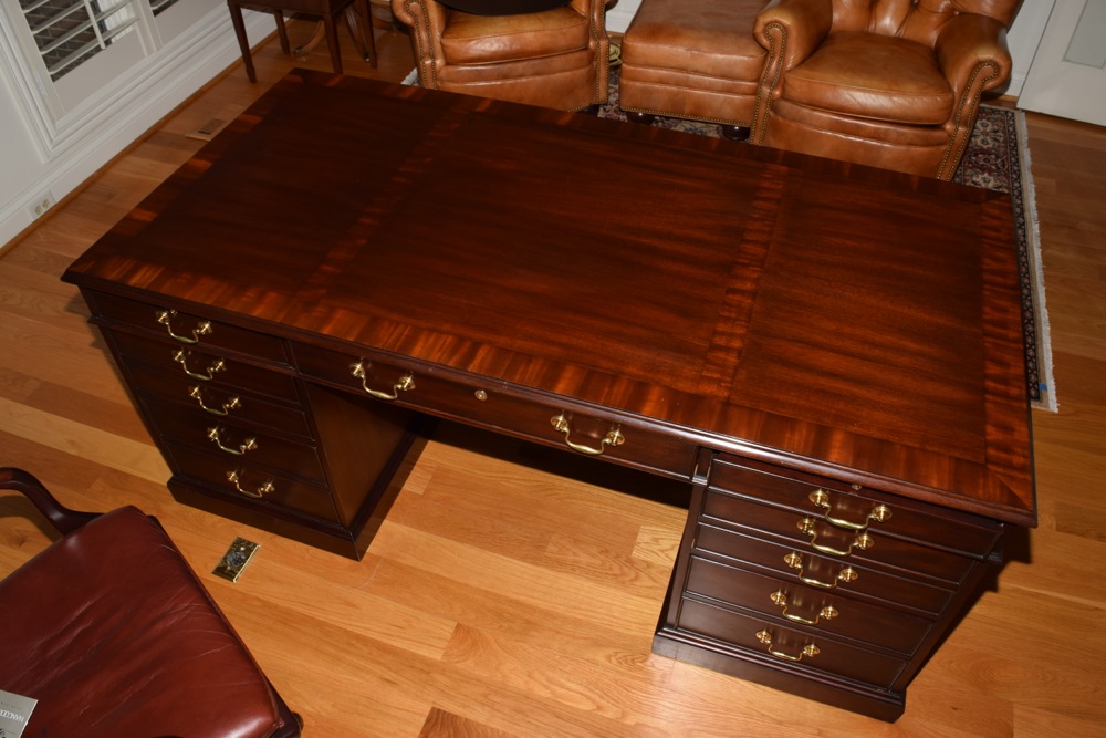 Henkel-Moore Mahogany Executive Desk | EBTH