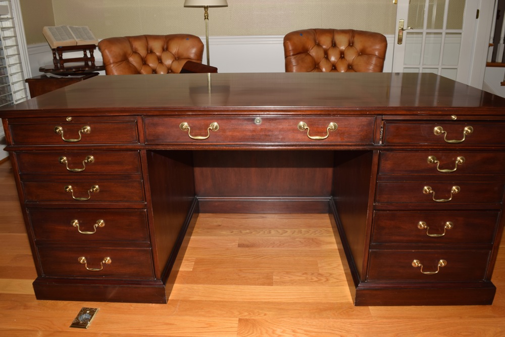 Henkel-Moore Mahogany Executive Desk | EBTH