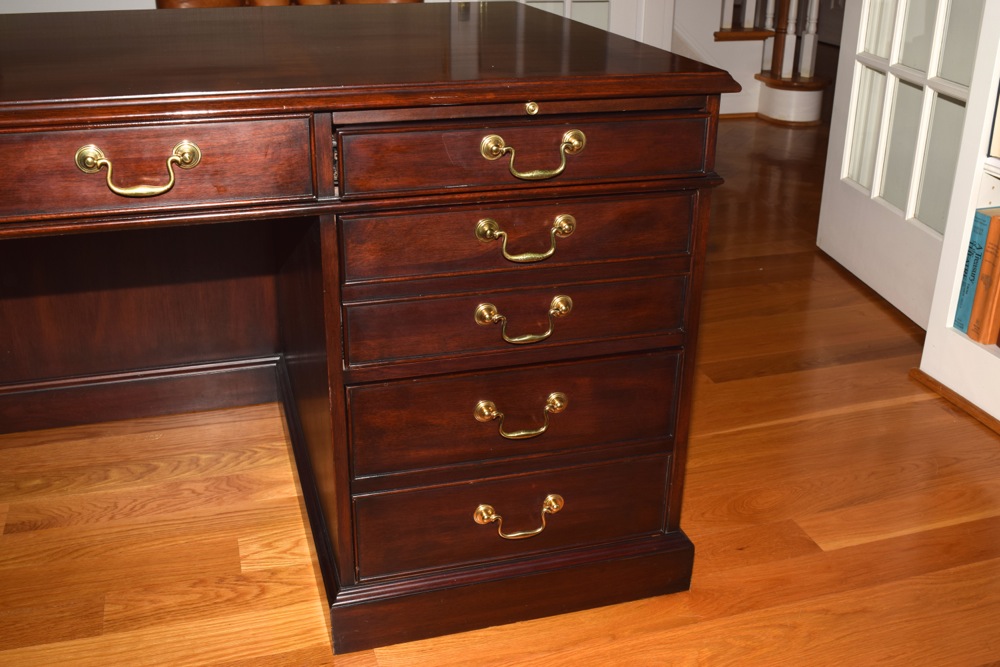 Henkel-Moore Mahogany Executive Desk | EBTH
