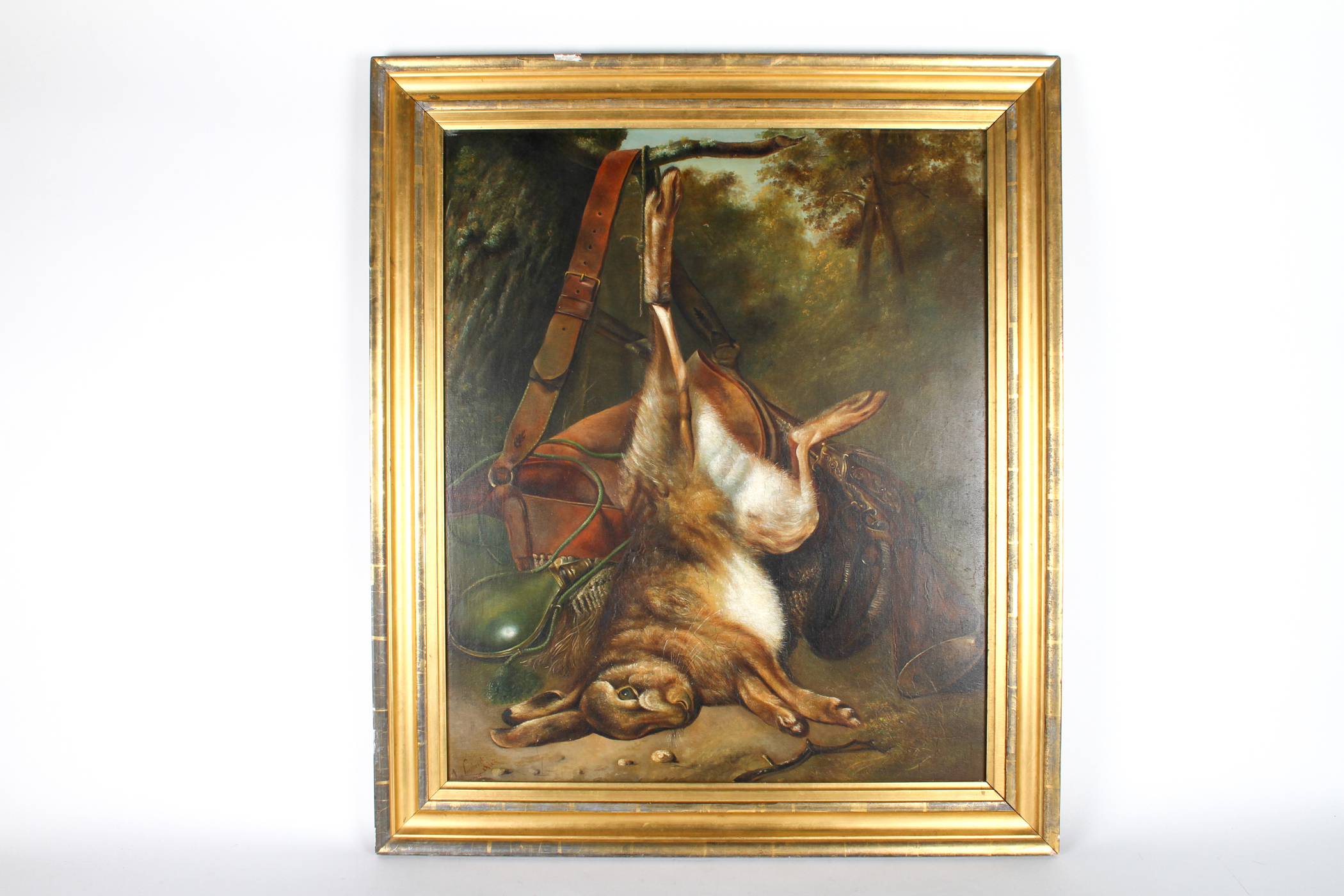 Unique Hunted Rabbit Painting | EBTH