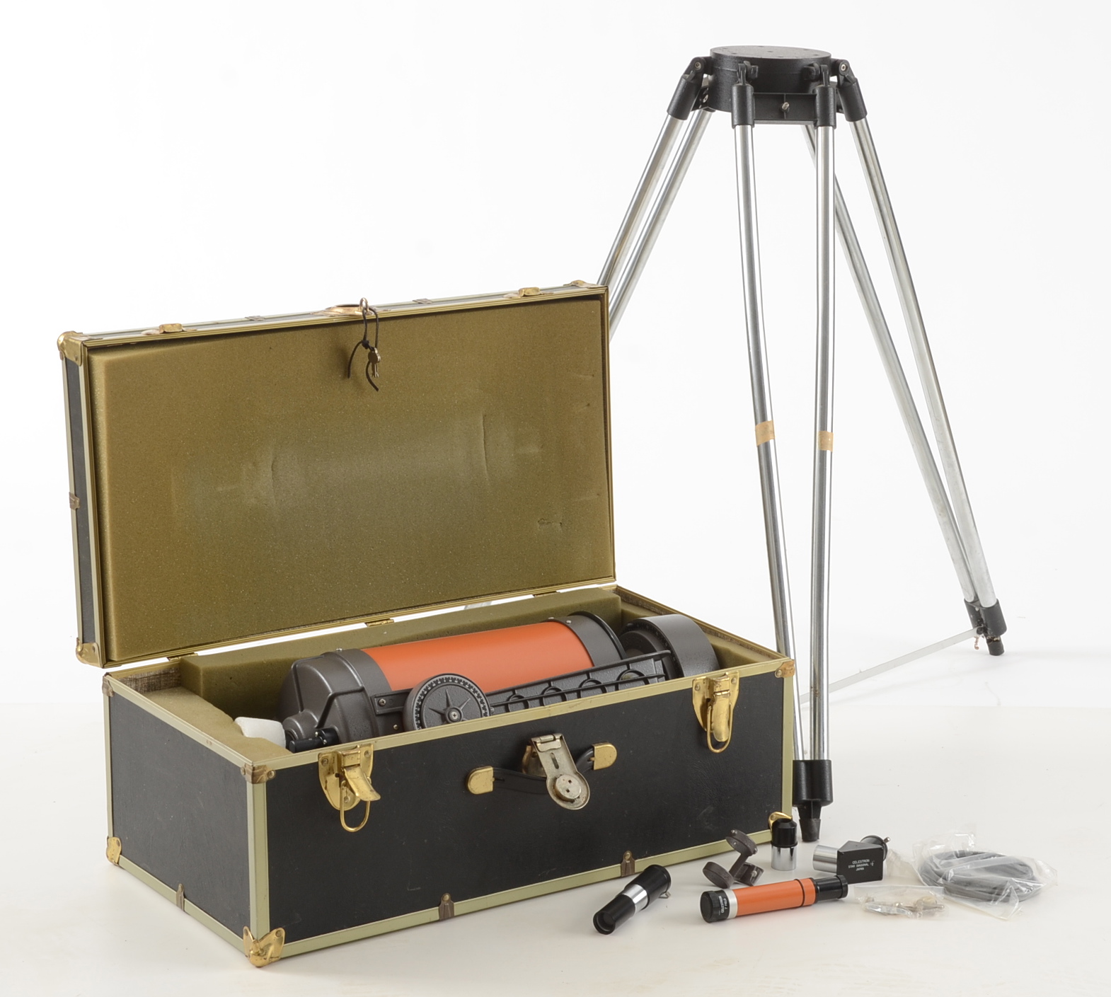1970s Celestron-8 Orange Tube Telescope | EBTH