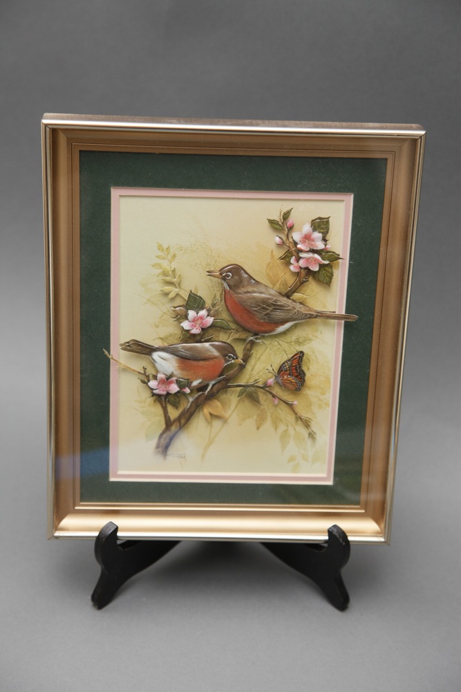 Porcelain Bird Shadow Boxes | EBTH