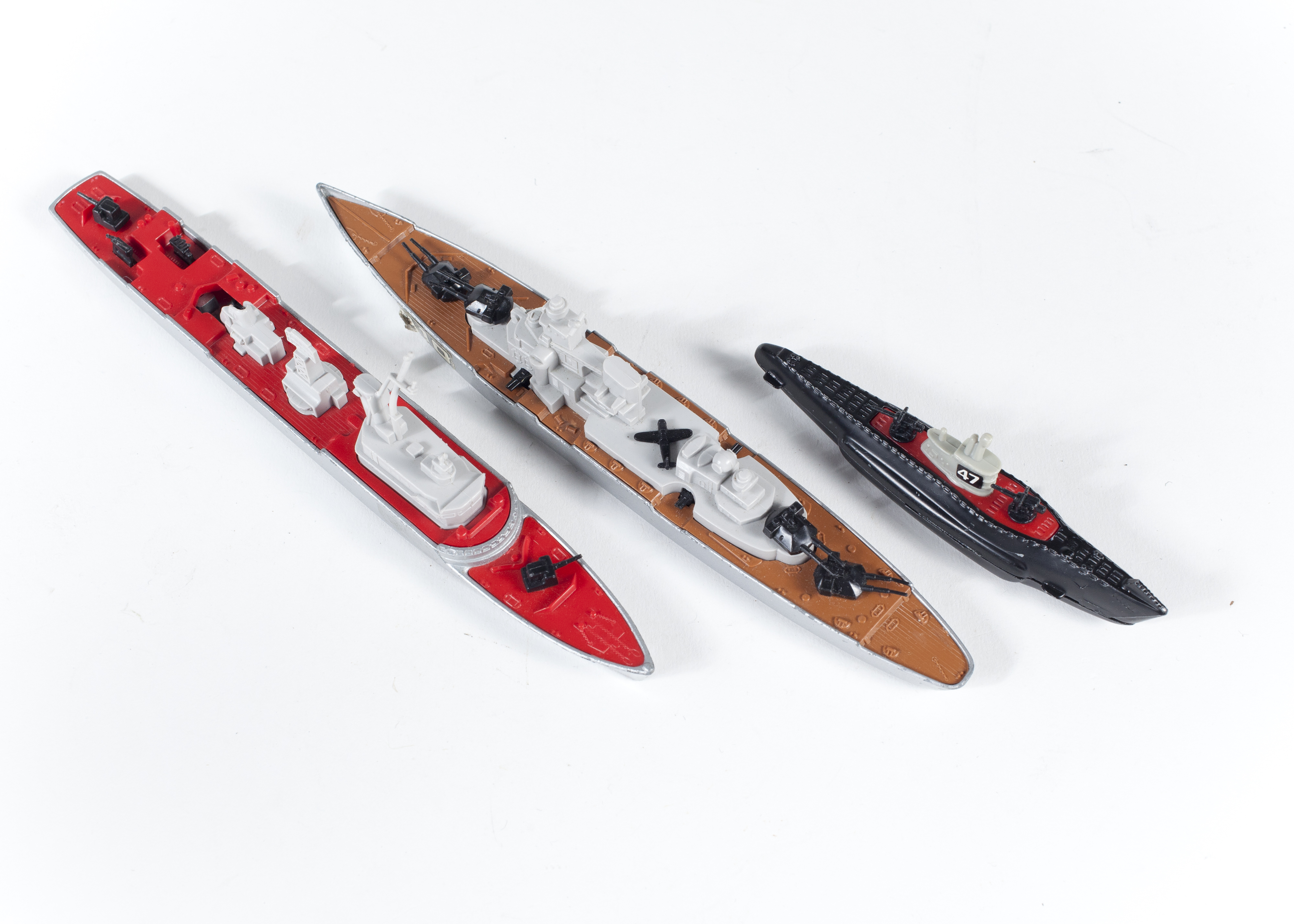 Trio of Vintage Diecast Submarines Including Tootsie Toy | EBTH