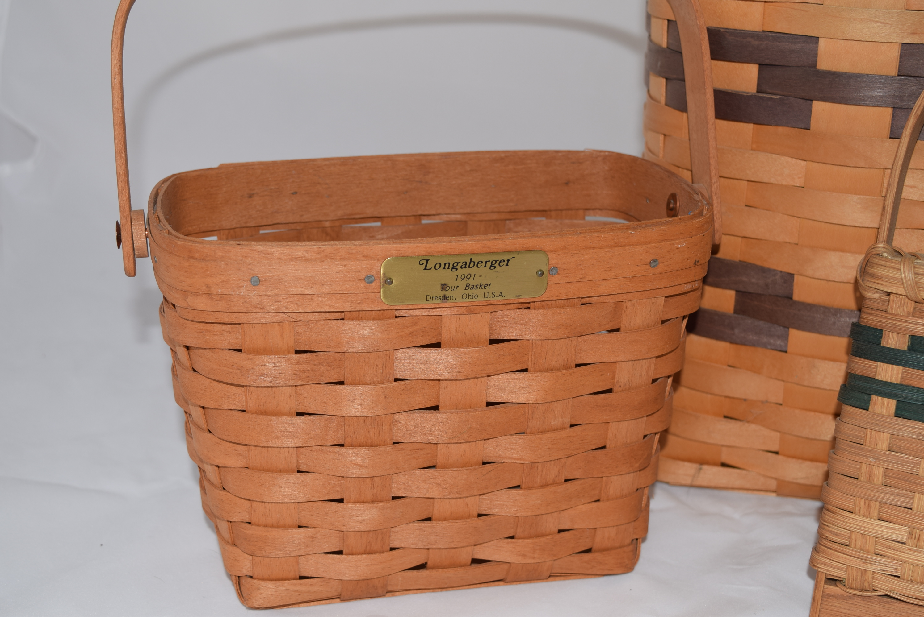 Large Royce Craft Basket and a Longaberger Tour Basket | EBTH