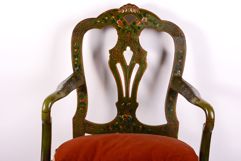 Rococo Style Painted Chair | EBTH