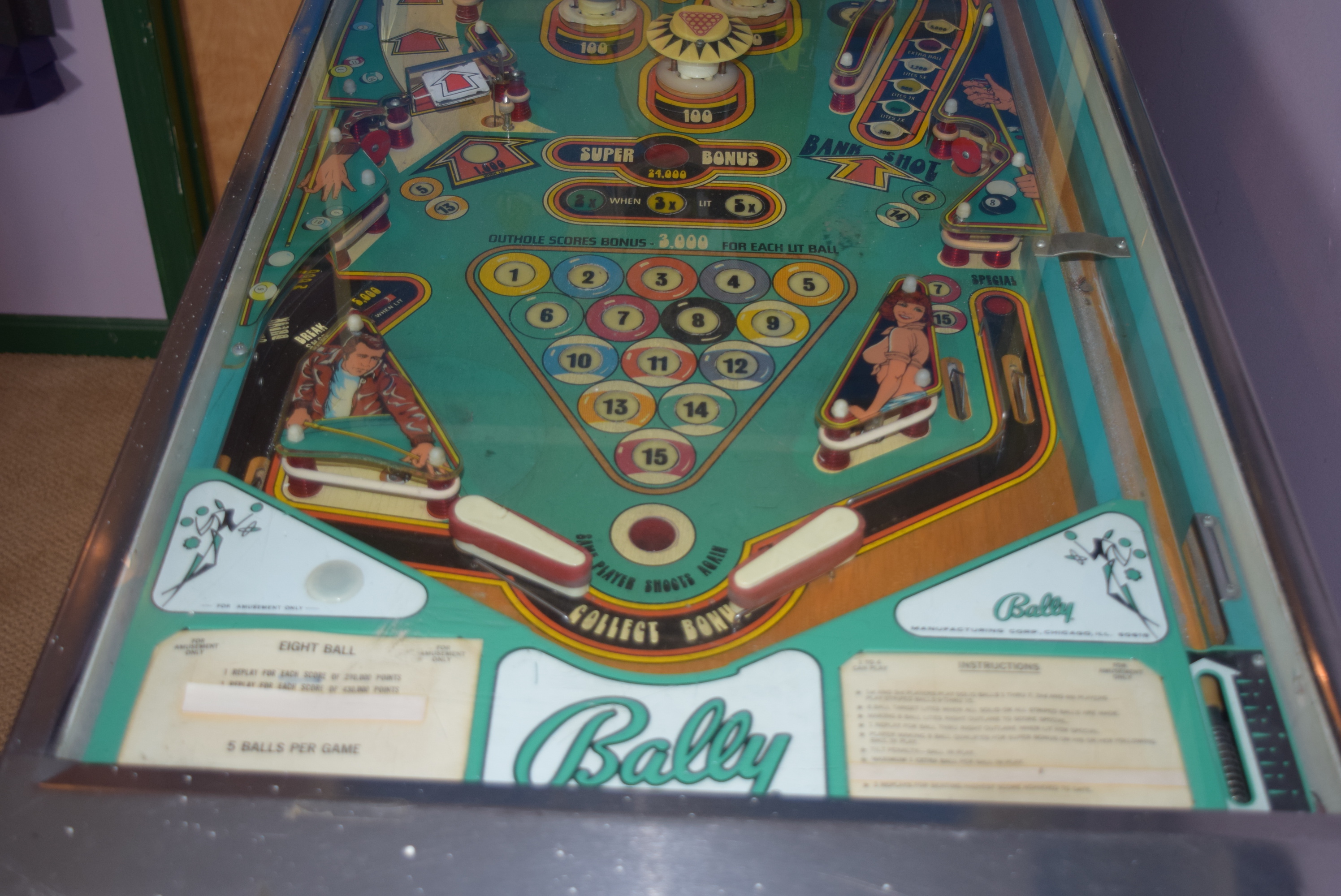 Vintage Bally "Eight Ball" Pinball Machine | EBTH