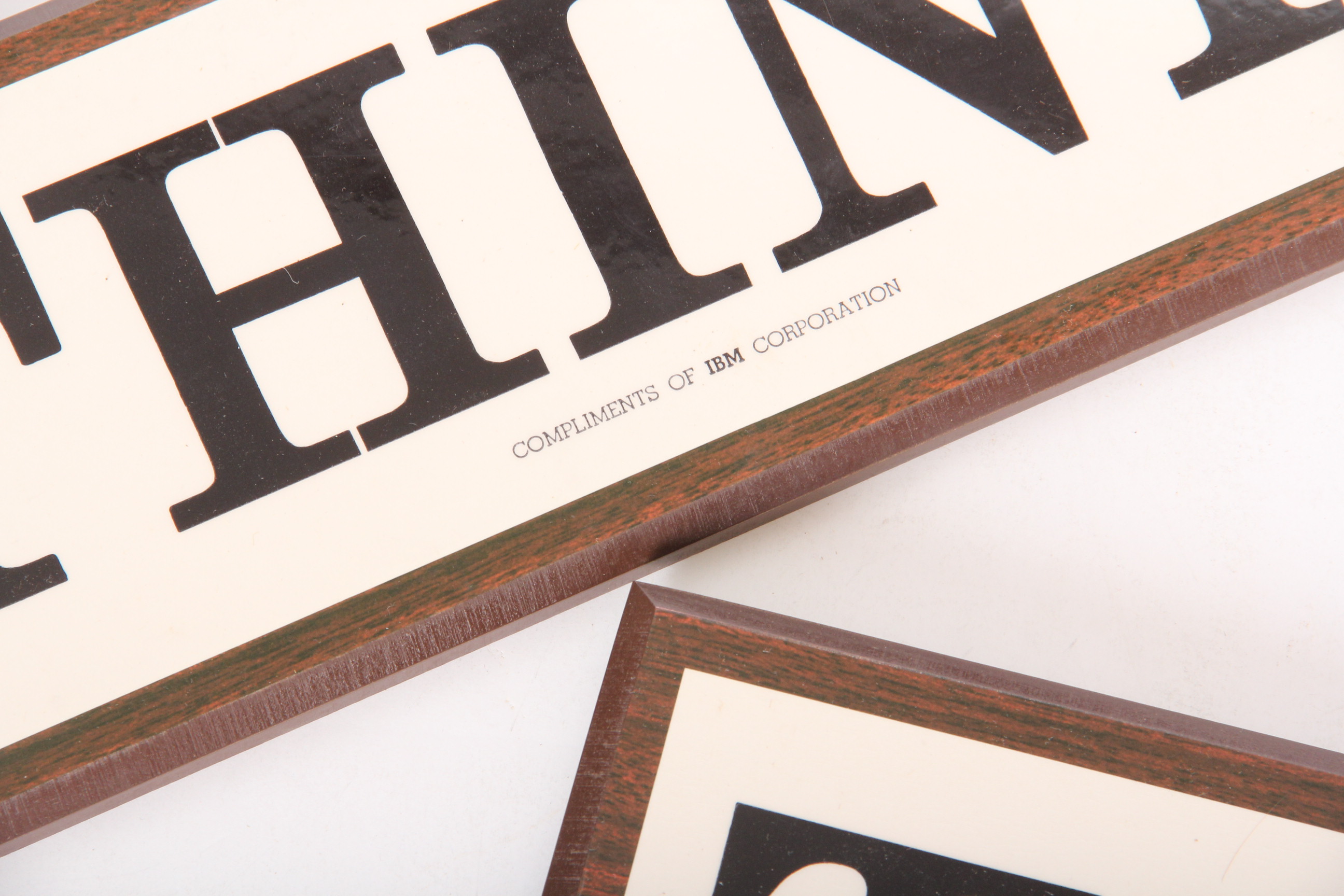 Vintage IBM Think Signs | EBTH