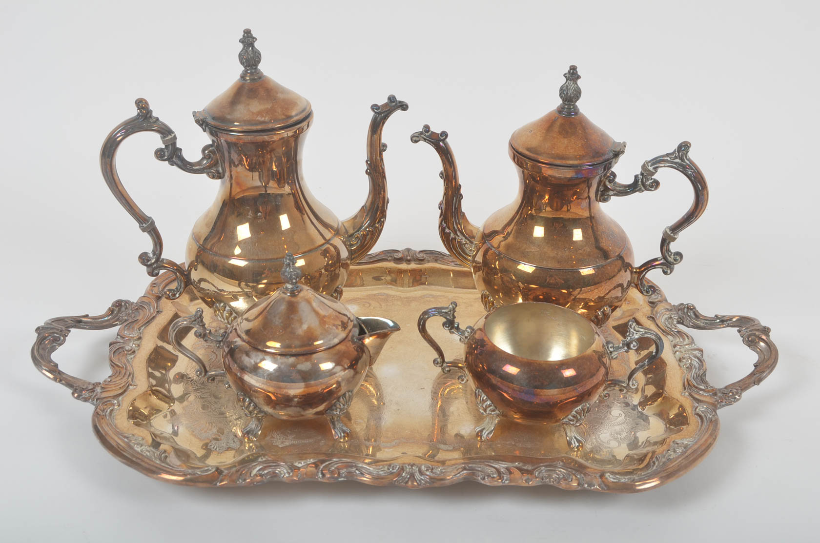 Vintage FB Rogers Silver Plated Tea Set : EBTH