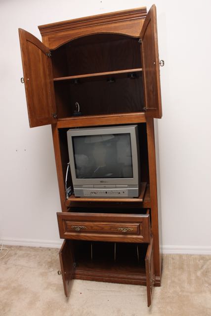 Narrow Entertainment Center | EBTH