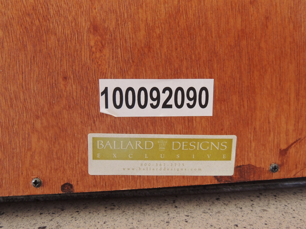 Ballard Designs Wooden Computer Desk with Hutch | EBTH