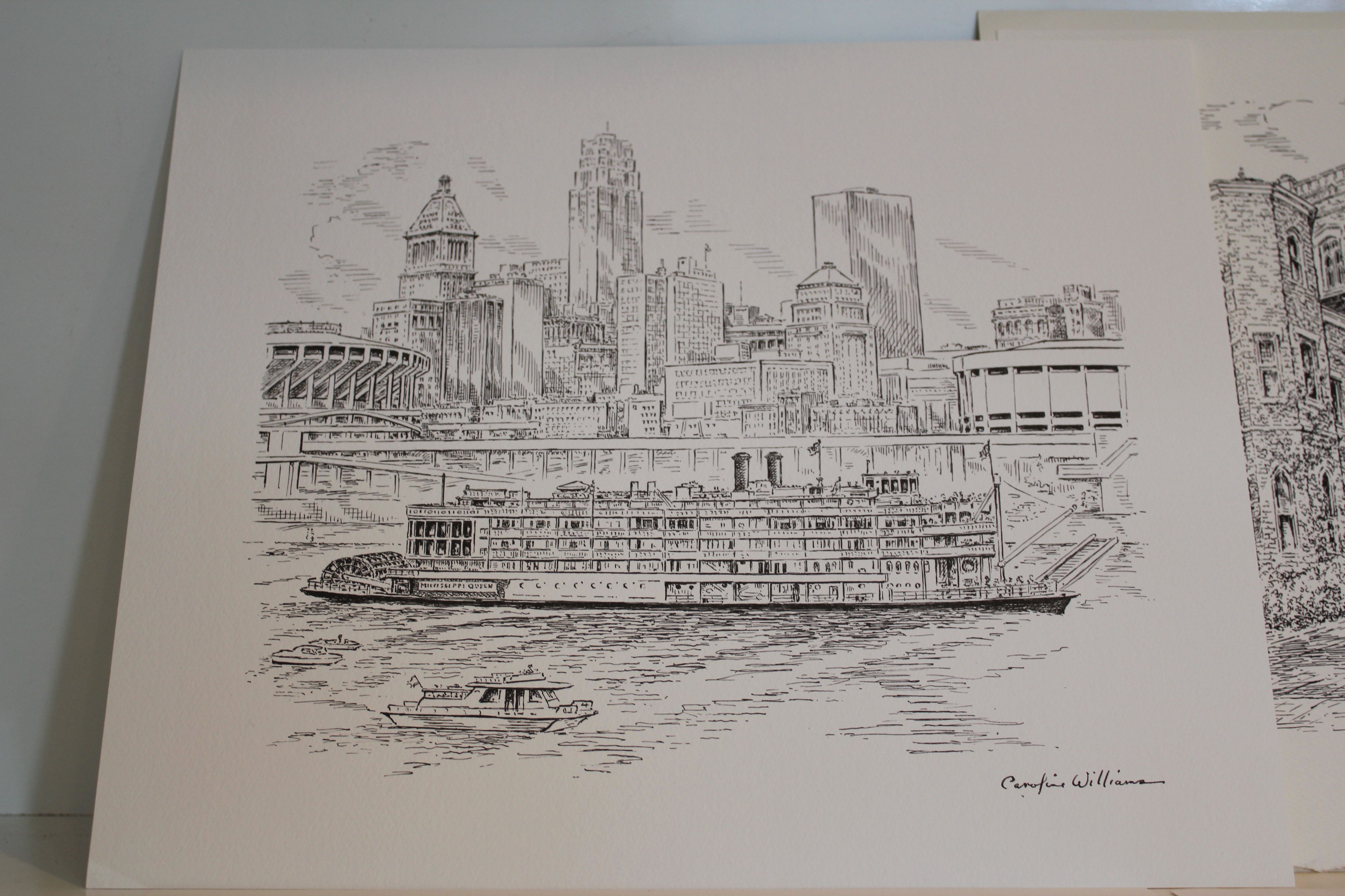 Caroline Williams Unframed Cincinnati Prints | EBTH