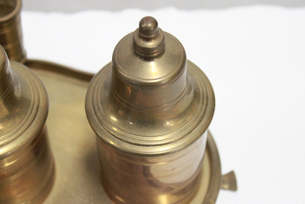 Vintage Brass Inkwell Reproduction | EBTH