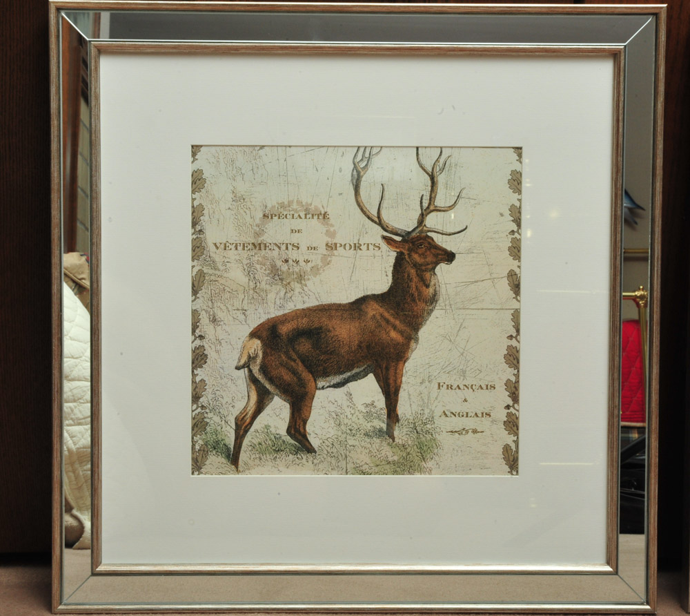Pair of Framed Deer Prints | EBTH