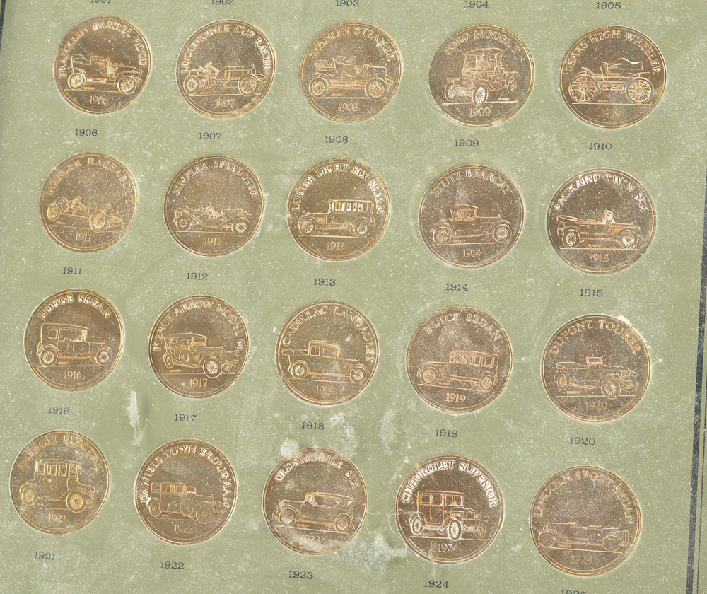 The Franklin Mint Antique Car Coin Collection | EBTH