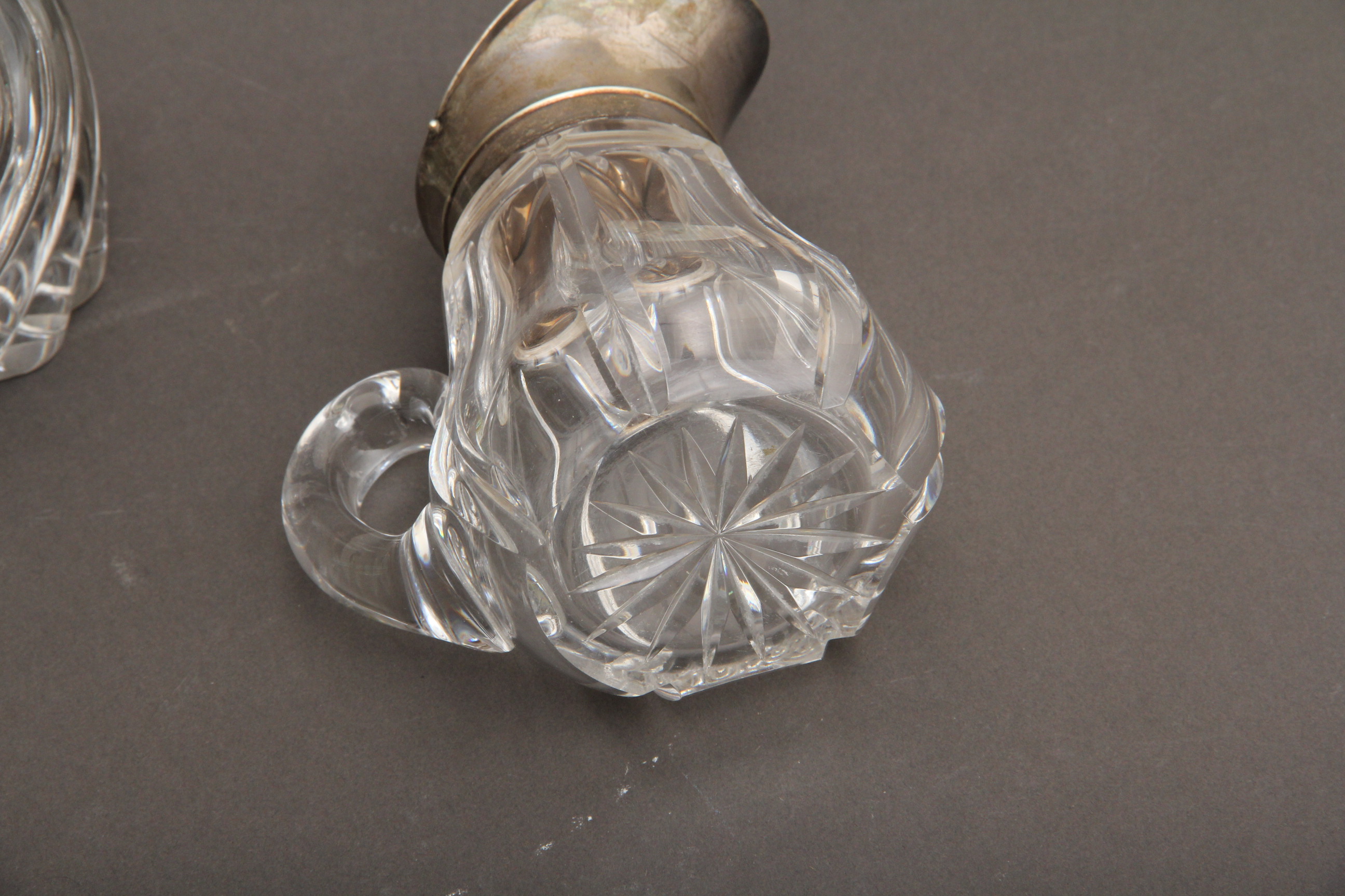 Duo of Cut Glass Containers with Lids | EBTH
