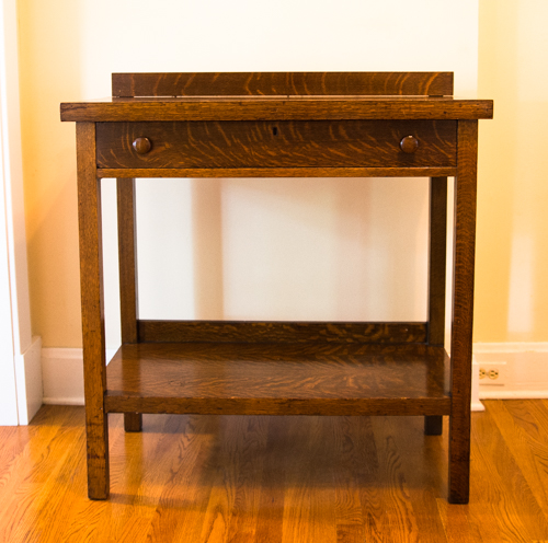 Antique Mission Style Tiger Oak Server | EBTH