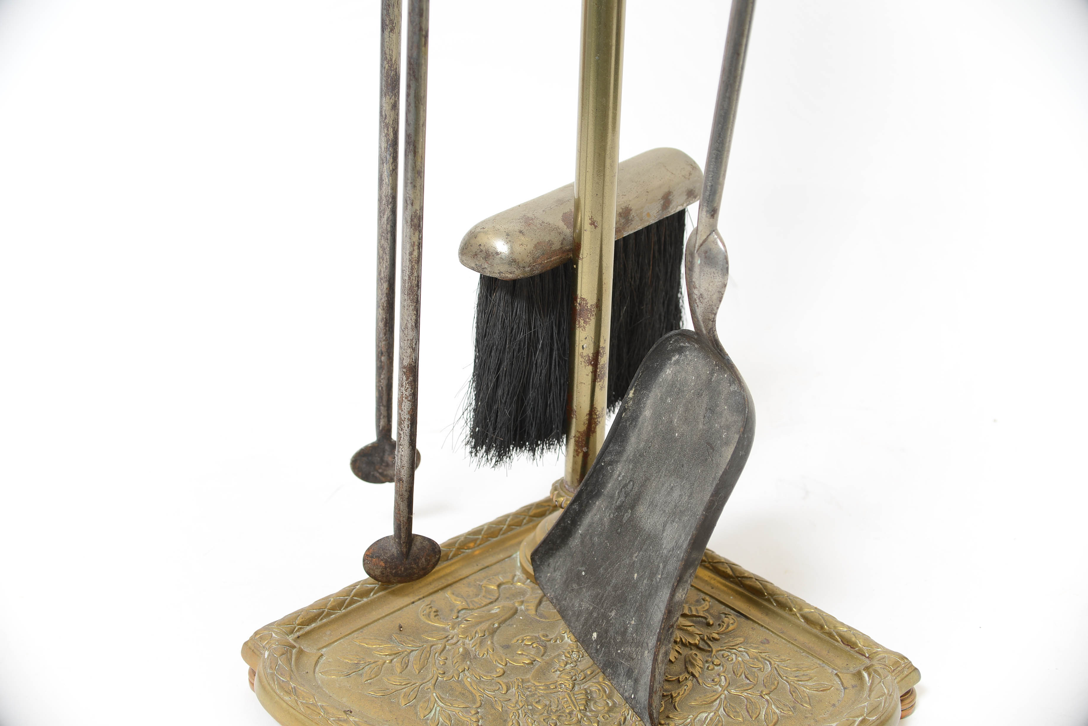 Antique Circa 1850's Fire Place Tool Set | EBTH