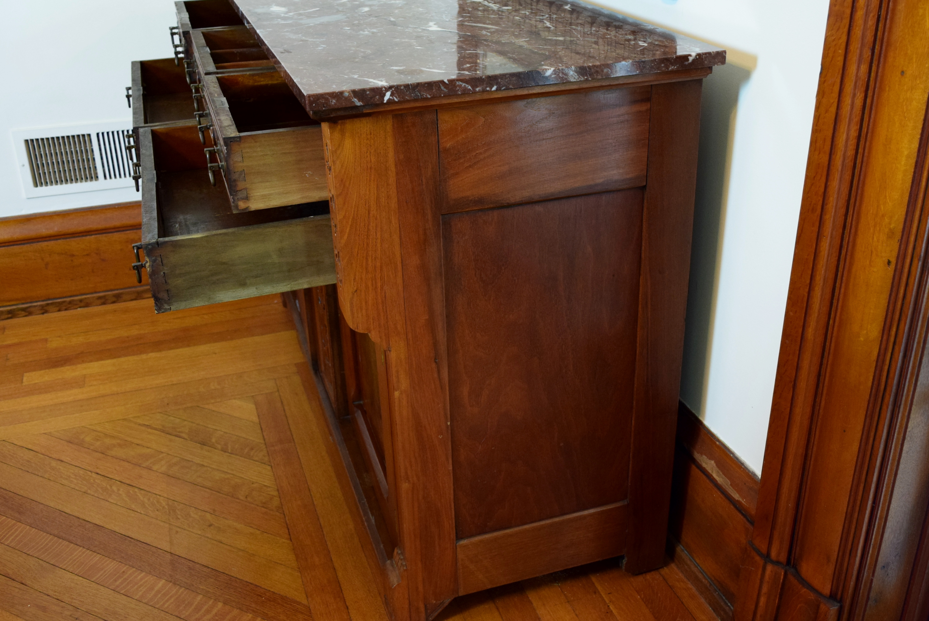 Renaissance Revival Marble Top Server | EBTH