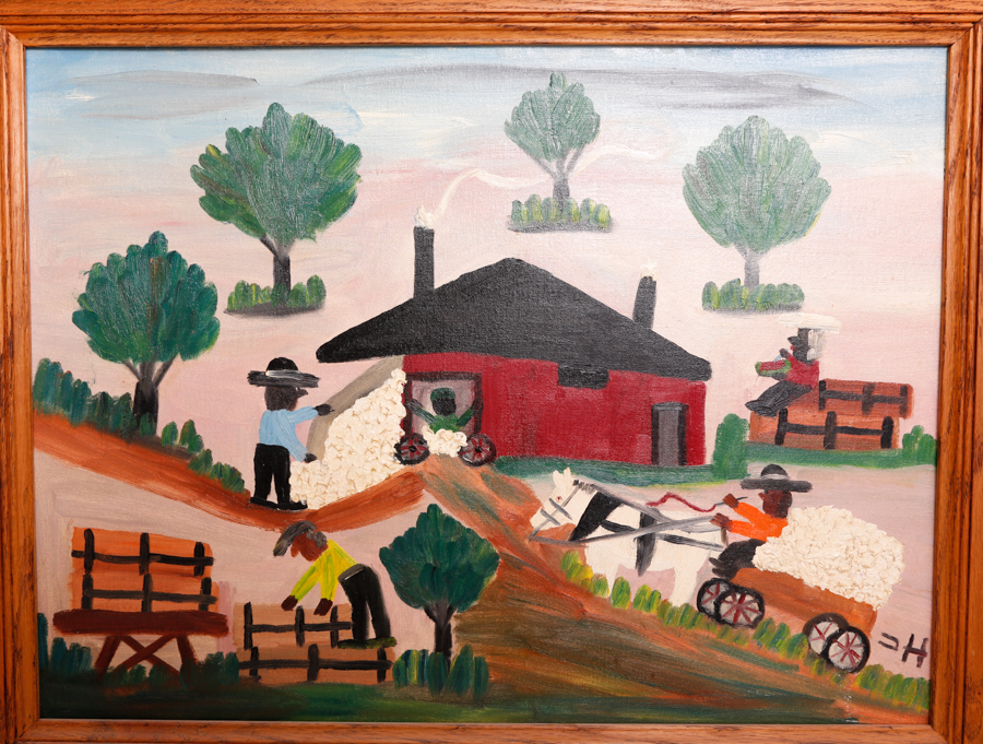 Original Signed Oil Painting by Clementine Hunter and Book | EBTH