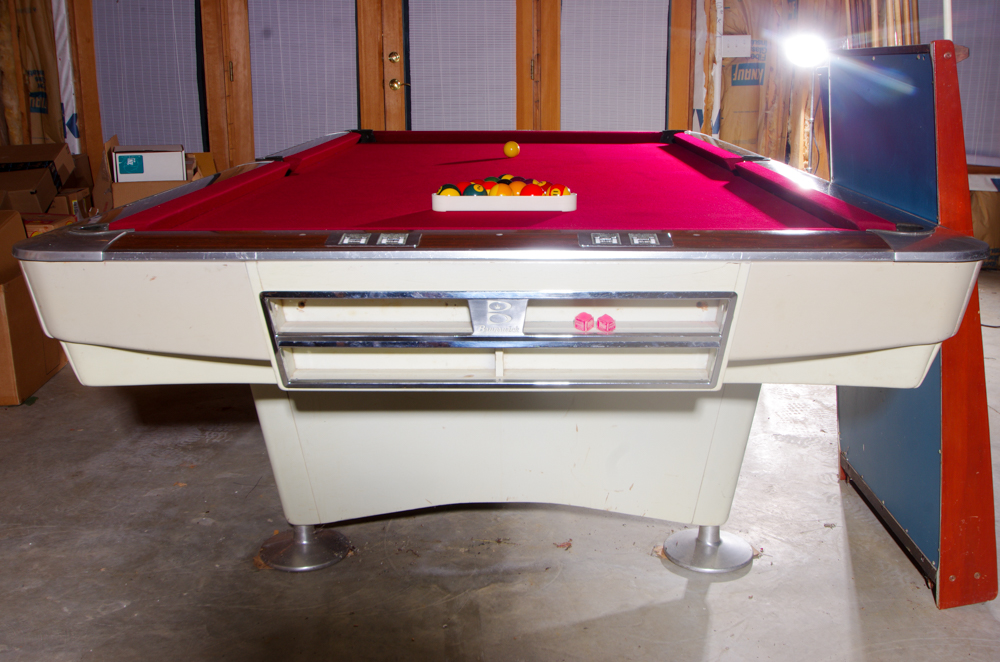 Vintage Professional Brunswick Billiard Table with Score Counter | EBTH