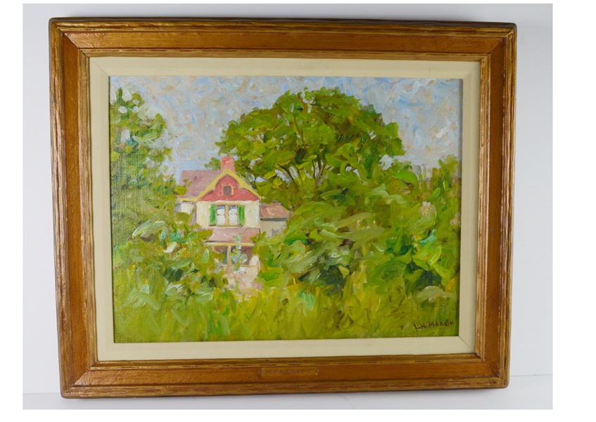 Lewis H. Meakin Original Oil Painting of House Among the Trees | EBTH