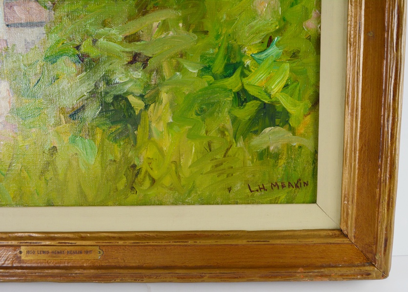 Lewis H. Meakin Original Oil Painting of House Among the Trees | EBTH