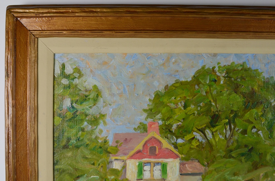 Lewis H. Meakin Original Oil Painting of House Among the Trees | EBTH