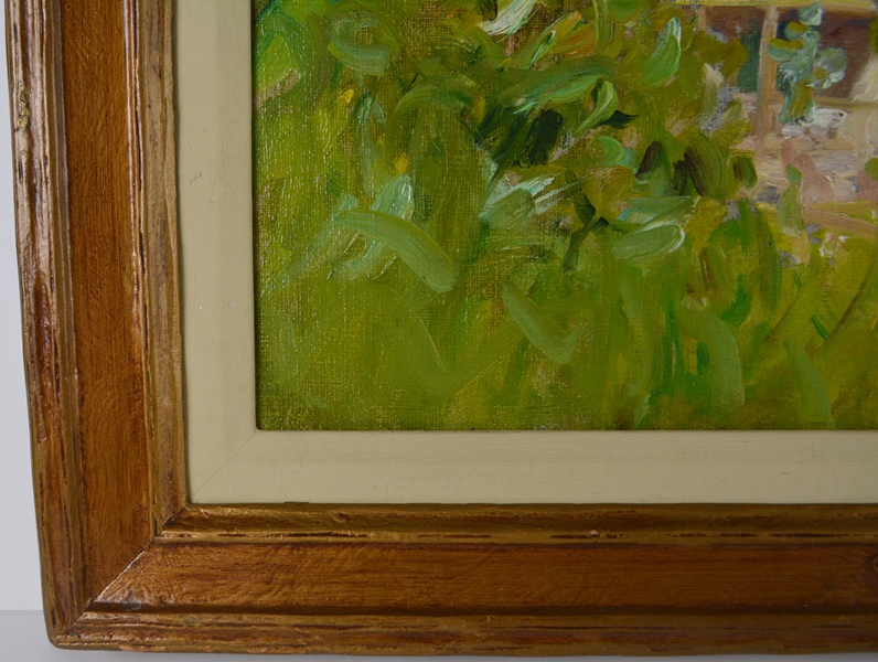 Lewis H. Meakin Original Oil Painting of House Among the Trees | EBTH