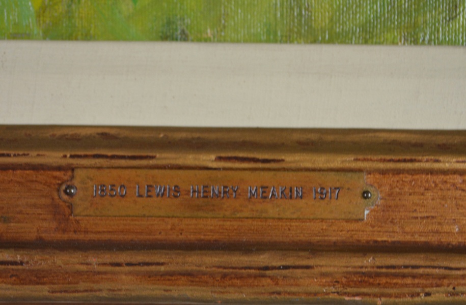 Lewis H. Meakin Original Oil Painting of House Among the Trees | EBTH