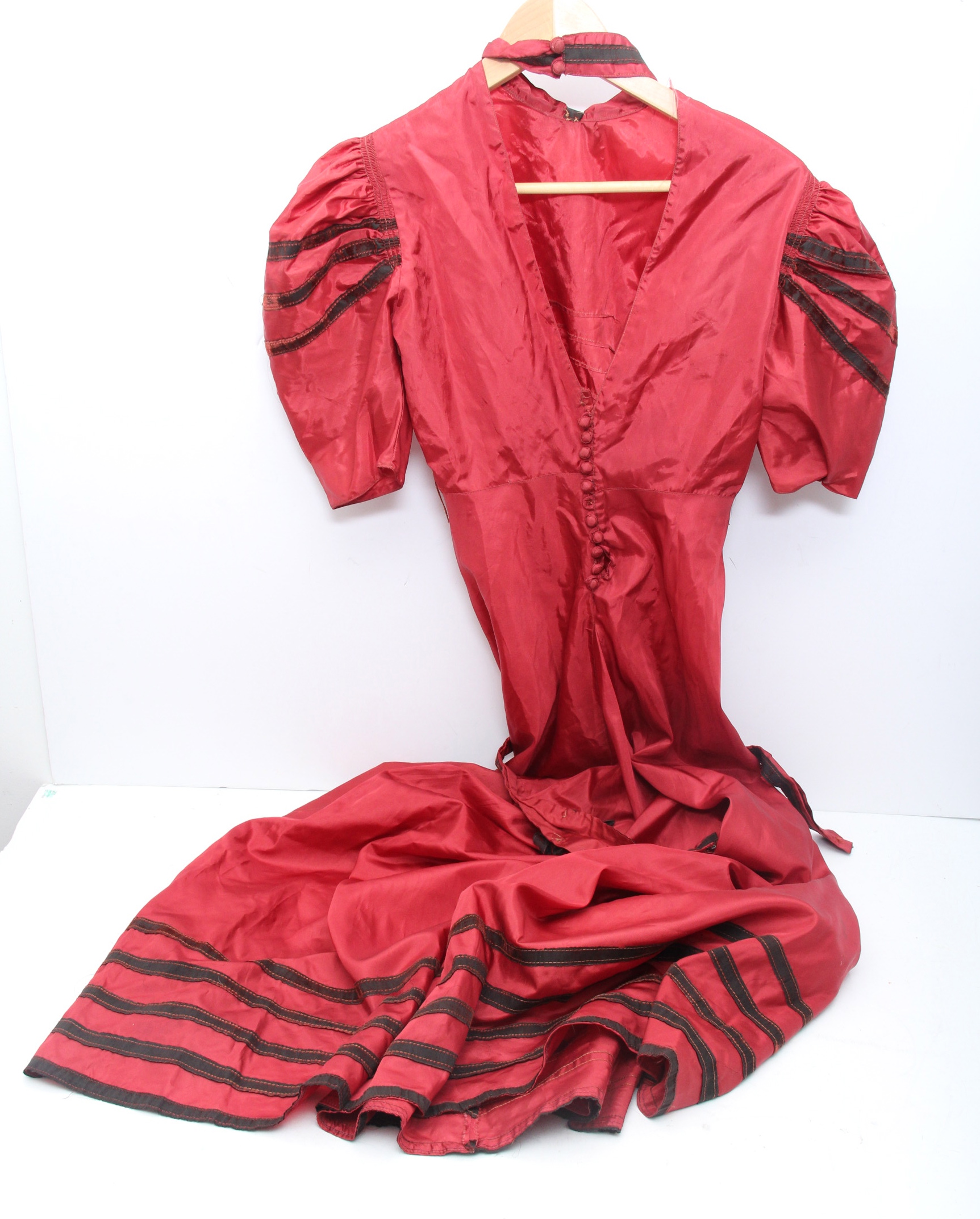 Circa 1940s Rayon Dance Hall Dress | EBTH